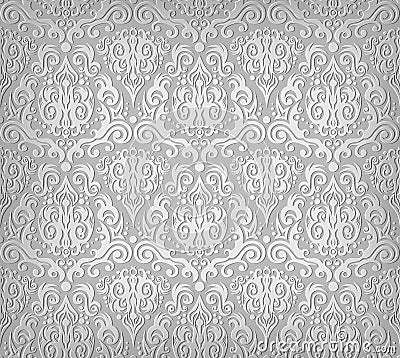 Grey Wallpaper Pattern Stock Vector - Image: 66453565