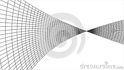 Grid Net Polygonal Wireframe Abstract Drawing Motion Graphics Seamless ...
