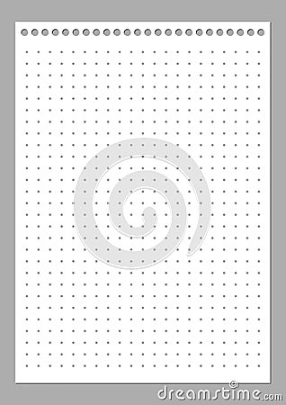 Grid Paper. Dotted Grid On White Background. Abstract Dotted ...