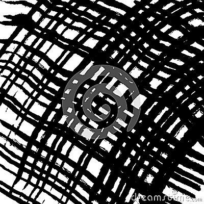 A Grid Of Uneven Lines.A Hand-drawn Grid.Black And White Pattern ...