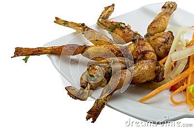 Grilled Frog Legs Stock Photo - Image: 39719874