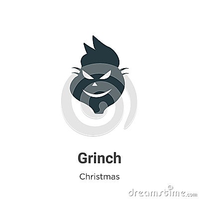 Grinch Vector Icon On White Background. Flat Vector Grinch Icon Symbol ...