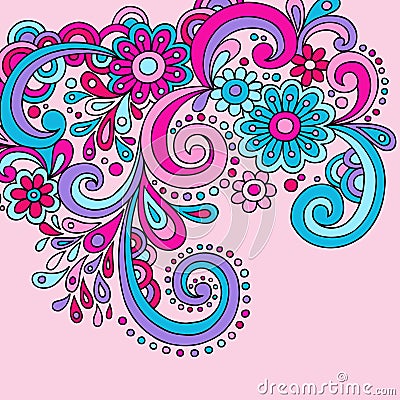 Groovy Psychedelic Doodles Stock Image - Image: 10697611