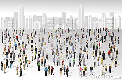 Grote Groep Mensen Royalty-vrije Stock Afbeelding - Afbeelding: 22063356