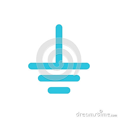 Grounding, Earthing Electric Symbol Cartoon Vector | CartoonDealer.com ...