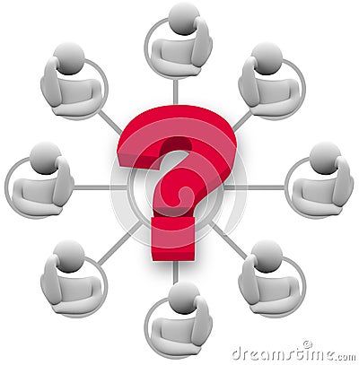 Group Brainstorming Answer To Question Royalty Free Stock Images ...