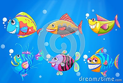 Various Cute Fishes Collection 3 Stock Vector - Illustration of ...