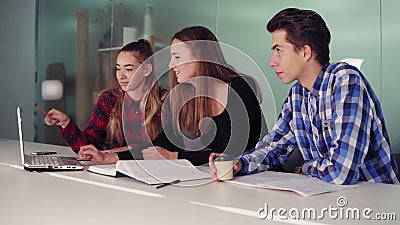 Group of Young Creative Workers in a Creative Start Up Work Environment ...