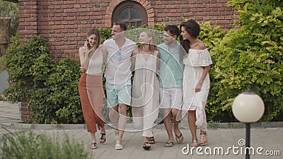 Group of Young People Having Fun Outdoors Stock Footage - Video of ...