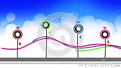 Grow Abstract Symbol Flowers Flat Animation Stock Footage - Video of ...