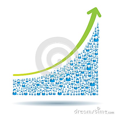 Growth Chart Cartoon Vector | CartoonDealer.com #31690849