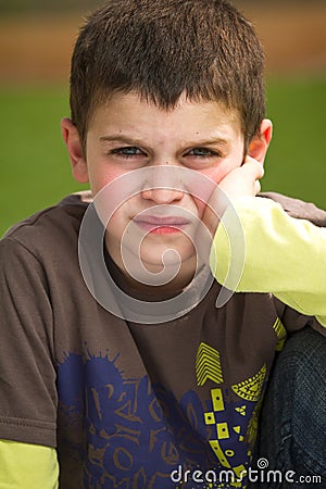 Grumpy Boy Stock Photos - Image: 18556093