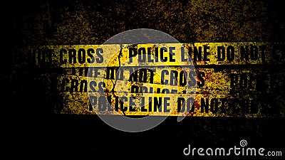 Grunge Wall with Police Lines and Texture Stock Footage - Video of ...