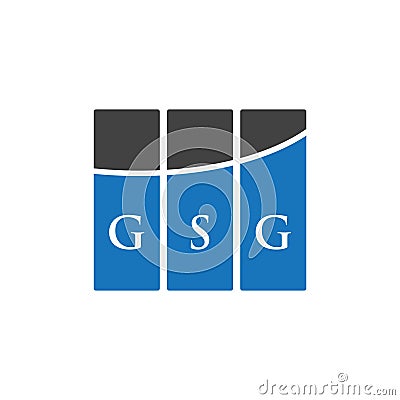 GSG Letter Logo Design On WHITE Background. GSG Creative Initials ...