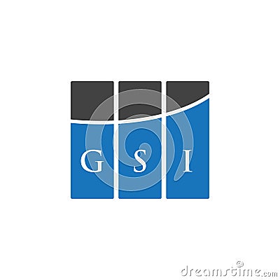 GSI Letter Logo Design On WHITE Background. GSI Creative Initials ...