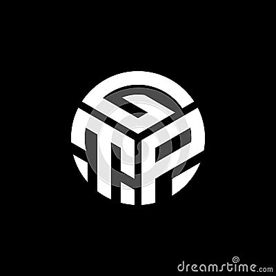 GTP Letter Logo Design On Black Background. GTP Creative Initials ...