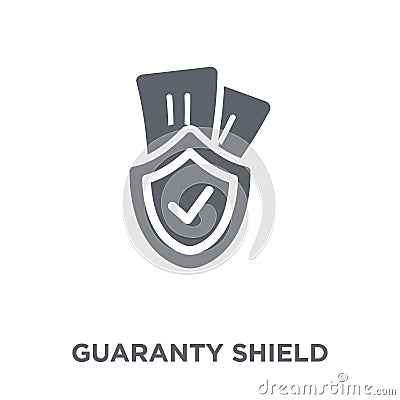 Guaranty Shield Icon From Ecommerce Collection. Vector Illustration ...
