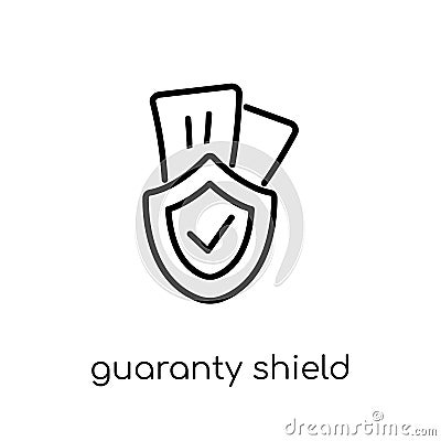 Guaranty Shield Icon From Ecommerce Collection. Vector Illustration ...