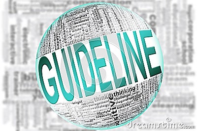 Guideline Word On Sphere Word Cloud Stock Image | CartoonDealer.com ...