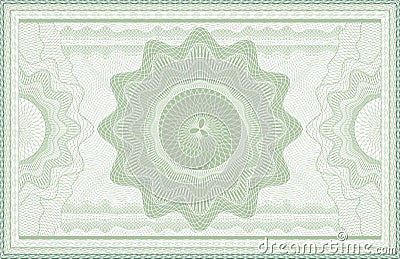 Guilloche Banknote Cartoon Vector | CartoonDealer.com #26064759
