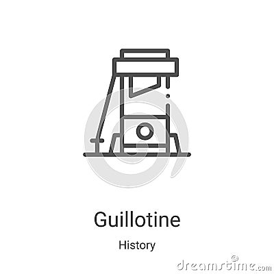 Guillotine Icon Vector From History Collection. Thin Line Guillotine ...