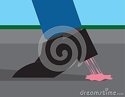 Gum Stuck To Shoe Royalty Free Stock Photos - Image: 30851098