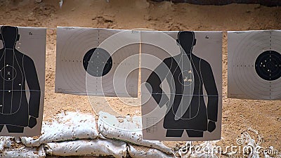 Gun fire target practice stock footage. Video of bullet - 49989238