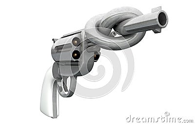 Gun With Twisted Barrel Stock Photography | CartoonDealer.com #25226840
