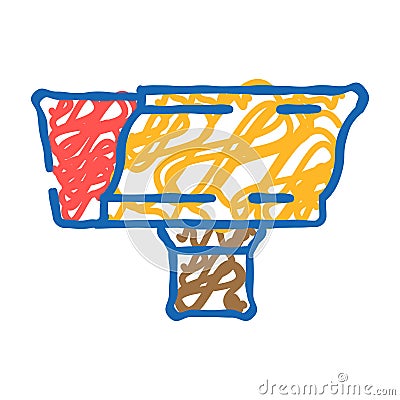 Gutters And Downspouts Icon Doodle Illustration Cartoon Vector ...