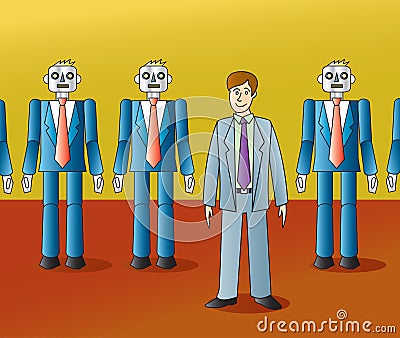 Guy Standing Out Cartoon Vector | CartoonDealer.com #28963655