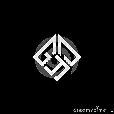 GYD Letter Logo Design On Black Background. GYD Creative Initials ...