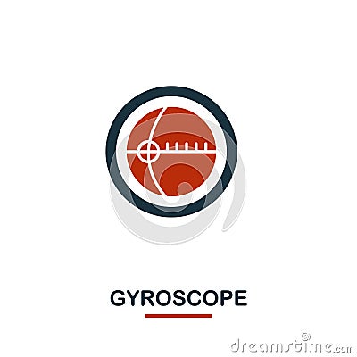 Gyroscope Icon From Sensors Icons Collection. Creative Two Colors ...