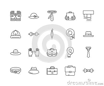 Haberdashery Line Icons, Signs, Vector Set, Outline Illustration ...