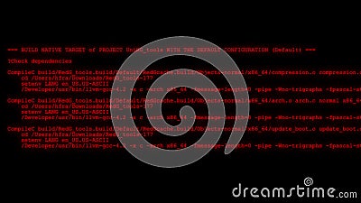 Hacker Code Running Down a Computer Screen Terminal Stock Video - Video ...