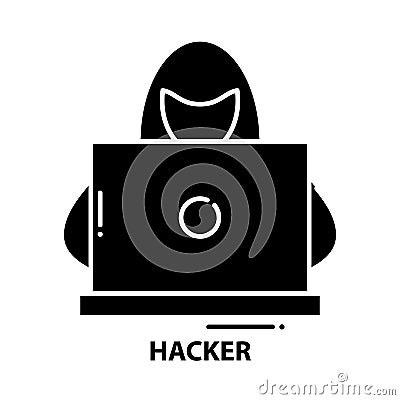Hacker symbol the glider stock illustration. Illustration of sign ...