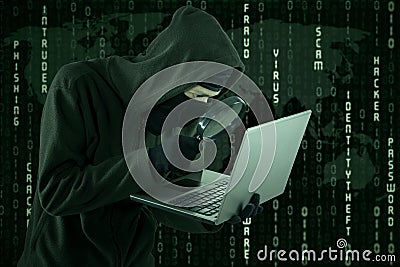 Hacker working stock photo. Image of workflow, hacking - 23720882