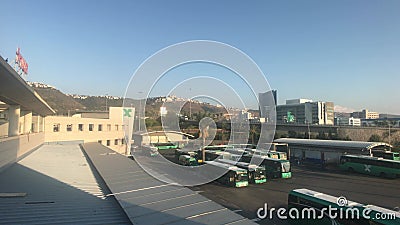 Haifa, Israel - Bus Station Stock Footage - Video of crucifixion ...