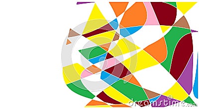 Half Abstract Image Of Various Colors | CartoonDealer.com #204975934