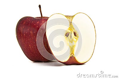 Half Cut Open Apple Stock Photos - Image: 17758803