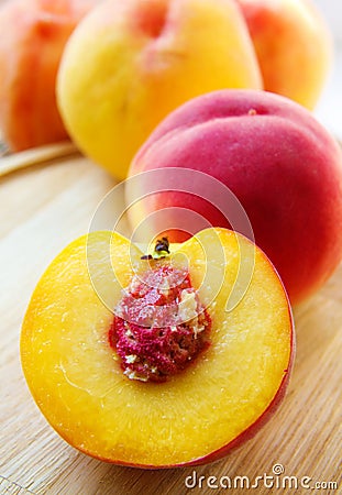 Half A Peach Royalty-Free Stock Photography | CartoonDealer.com #26001329