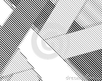 Halftone Bitmap Lines Retro Background Black And White Pattern Vector ...
