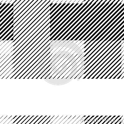 Halftone Bitmap Lines Retro Background Black And White Pattern Vector ...