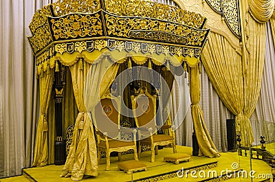 Balai Rong Seri Of Istana Negara, Royal Museum, Malaysia. Editorial ...