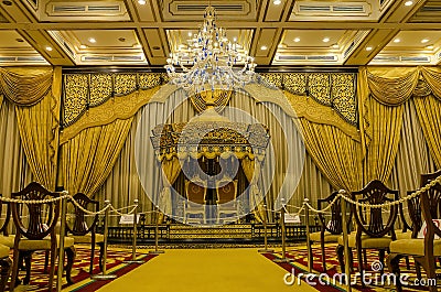 Balai Rong Seri Of Istana Negara, Royal Museum, Malaysia. Editorial ...