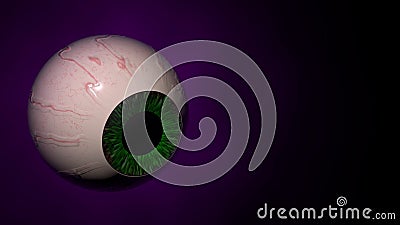 Halloween green eye. stock video. Video of monster, background - 78437521