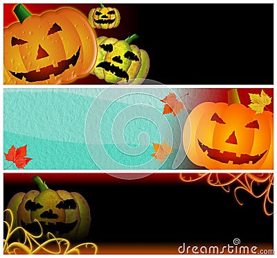 Halloween Headers Stock Image - Image: 9767351