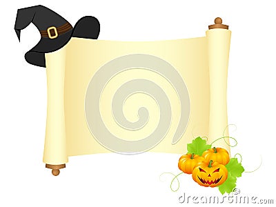 Halloween Scroll Royalty Free Stock Images - Image: 21525729