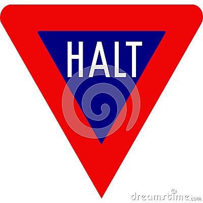 Halt Sign Stock Illustration | CartoonDealer.com #290956159