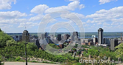 Hamilton, Ontario Skyline from the Escarpment 4K Stock Video - Video of ...