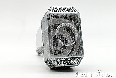 Hammer Of Thor, Mjolnir, Isolated On White Background. The Mythical ...